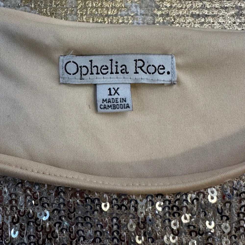 Ophelia Roe | Dresses | Ophelia Roe Womens Silver Sequin Shift Dress ...
